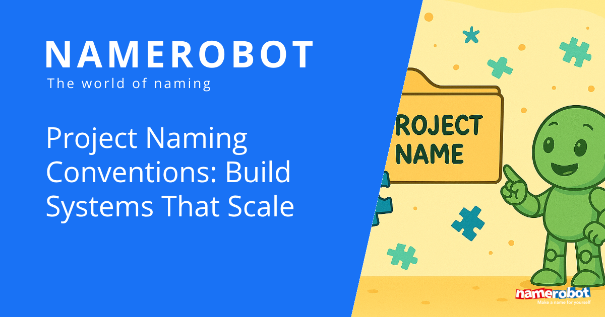 Project Naming Conventions: Build Systems That Scale - NameRobot
